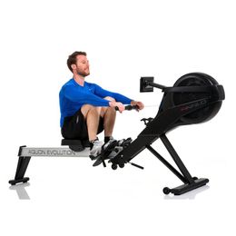 Finnlo BY HAMMER Ruderger&auml;t &raquo;Ergometer Rower Aquon Evolution&laquo; Rudermaschine, Magnetbremse, Luft-Widerstands-System, klappbar schwarz/silberfarben