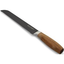 ECHTWERK Brotmesser »Classic« aus hochwertigem Stahl, Akazienholzgriff, Black-Edition, 20 cm schwarz