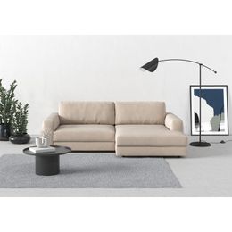 Trendmanufaktur Ecksofa »Bourbon Mega_Ecke mit tollem Sitzkomfort, Breite 250cm, L-Form« mit extra hohem Sitzkomfort, auch in Cord erhältlich taupe