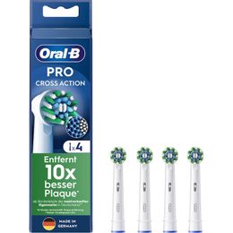 Oral-B Aufsteckbürsten »Pro CrossAction« X-förmige Borsten weiß DESIGNED & MADE IN GERMANY - Garantierte Passform mit allen wiederaufladbaren...