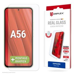 Displex Displayschutzglas »Real Glass Screen Protector« für Samsung Galaxy A56 Displayschutzfolie, Schutzfolie, Bildschirmschutz, kratz- & stoßfest...