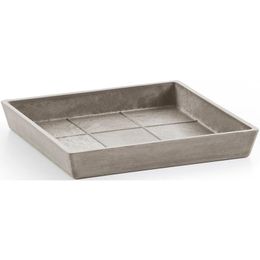 Ecopots Topfuntersetzer &raquo;Quadratisch 20 Taupe&laquo; f&uuml;r innen und au&szlig;en: frostsicher, bruchsicher und lichtbest&auml;ndig Taupe