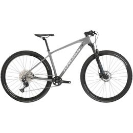 KROSS Mountainbike »MTB Hardtail Level 8.0 29" grau 12 Gänge« 12 Gang Shimano DEORE M6100 Schaltwerk Kettenschaltung mit Carbon-Rahmen und -Gabel...