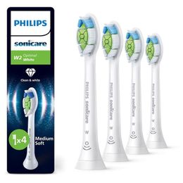 PHILIPS SONICARE Aufsteckbürsten »W2 Optimal White« für weißere Zähne, für jedes Sonicare Handstück weiß Kompatibel mit allen PHILIPS SONICARE...