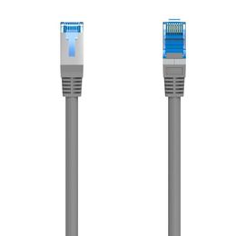 Hama LAN-Kabel &raquo;Netzwerkkabel CAT-6, 1Gbit/s F/UTP geschirmt 5m&laquo; RJ-45 (Ethernet) 500 cm grau Geeignet und gepr&uuml;ft f&uuml;r Gigabit-Ethernet (10/100/1000 Mbit/s