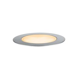 Paulmann LED Einbauleuchte »Plug & Shine Floor Einzelleuchte IP67 2200K 2W Silber« 1 Stk. Bodeneinbauleuchte, Insektenfreundlich silberfarben