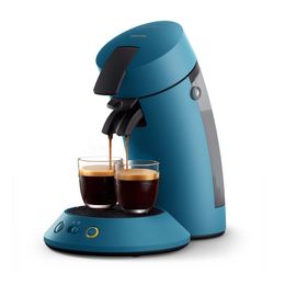 PHILIPS SENSEO Kaffeepadmaschine »Original Plus CSA210/60, mit zwei Kaffee-Einstellungen« aus 28% rec. Plastik Taubenblau