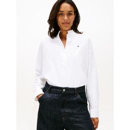 Tommy Hilfiger Damen Langarmbluse &raquo;OXFORD RUFFLE NECK SHIRT&laquo; mit R&uuml;schen Detail 42