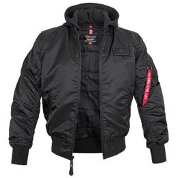Alpha Industries MA-1 ZH Back Print Fliegerjacke (Sale) black/white, Gr&ouml;&szlig;e S