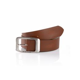 Tom Tailor Ledergürtel »TTAMY« 1 Stk. 4 cm breiter Damengürtel, modisch vielseitig cognac-braun