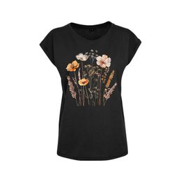 CLOUD 5IVE T-Shirt &raquo;Ladies Wildflower Black Tee&laquo; 1 Stk. black XL XL Lockere Passform, regul&auml;re L&auml;nge, legerer Sitz f&uuml;r Alltag und Layering