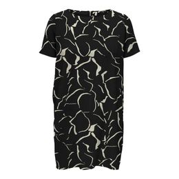 Only CARMAKOMA Sommerkleid &raquo;CARLUX SS TUNIC DRESS WVN NOOS&laquo; Black AOP:Rebel graphic 42 - N-Gr N-Gr 42 Elastisches Material (97% Polyester, 3%...