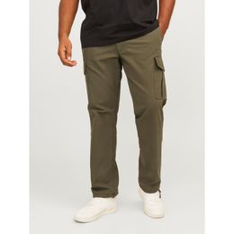 Jack & Jones PlusSize JACK & JONES PLUSSIZE Cargohose »JPSTKANE JJBARKLEY CARGO PANT NOOS PLS« Olive Night 46 (6XL) - Länge 30 Länge 30 46 (6XL) Praktische Cargohose von...