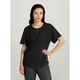 G-Star Raw G-STAR T-Shirt &raquo;Rolled Up Sleeve Boyfriend Top&laquo; dk black XXXS XXXS Gerippter Ausschnitt