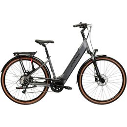 KROSS »E-Trekkingbike Damen Trans Hybrid 1.0 28" grau 8 Gänge« 8 Gang Shimano ACERA M3020 Schaltwerk Kettenschaltung Heckmotor 250 W Pedelec,...