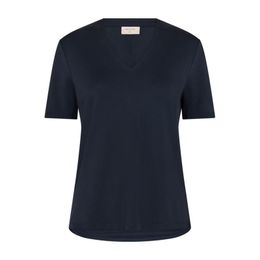 Freequent Damen Freequent Kurzarmbluse &raquo;FQYR&laquo; elastisch, mit V-Ausschnitt grau M