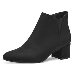 Tamaris Stiefelette, Blockabsatz, Businessschuh, Ankleboots mit Stretcheinsatz schwarz 40 40 Eleganter Ankle-Boots mit praktischem Innenreißverschluss
