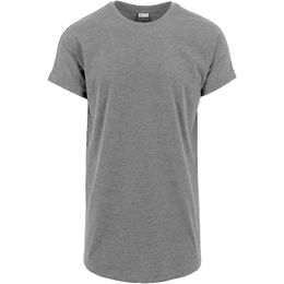 Urban Classics T-Shirt &raquo;Herren Long Shaped Turnup Tee&laquo; 1 Stk. charcoal 5XL 5XL KLARES DESIGN: Minimalistisch und vielseitig kombinierbar