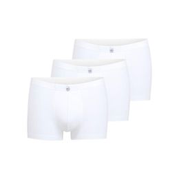 Bugatti Herren Bugatti Boxershorts &raquo;Oslo&laquo; 3er Pack, 3 Stk. weich, basic, eng, atmungsaktiv, breiter Bund, Baumwollmix, mit Logo wei&szlig; 7 (XL), 3 Stk.