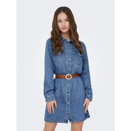 Only Jeanskleid »ONLLISA L/S DNM DRESS GUA NOOS« Brusttaschen Medium Blue Denim XL - N-Gr N-Gr XL Kurzes Denimkleid von Only