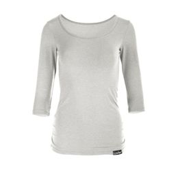 WINSHAPE 3/4-Arm Shirt WS4 in grey melange | Gr.: L