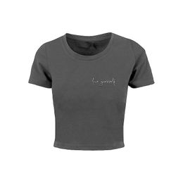 Merchcode T-Shirt &raquo;Damen Ladies Love Yourself Cropped Tee&laquo; 1 Stk. black L L Modische gek&uuml;rzte T-Shirts f&uuml;r trendige Looks