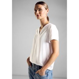 Street One Kurzarmbluse mit Stickerei white 34 34 Bluse von Street One