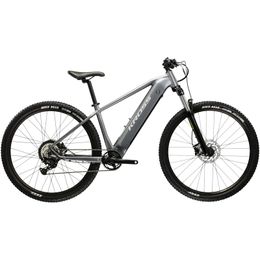 Kross Herren &raquo;KROSS E-MTB Hexagon Boost 1.0 522 29 Zoll grau&laquo; 8 Gang Shimano ESSA U2000 Schaltwerk Kettenschaltung Heckmotor 250 W Pedelec, 