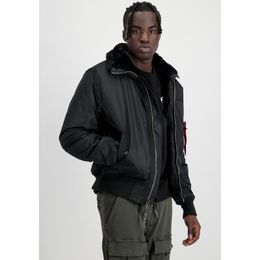 Alpha Industries Bomberjacke &raquo;B15-3 TT&laquo; Kunstfaser, regular fit black XL XL Fliegerjacke mit Teddy Innenfutter