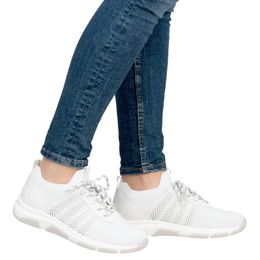 Remonte Damen Slip-On Sneaker , Freizeitschuh, Halbschuh, Slipper, Schlupfschuh mit Anziehlaschen wei&szlig; 37