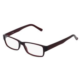 Fielmann JIL 004 CL Brille Herren | Fassung: Vollrand, Quadratisch, Rot Dunkel