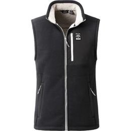 LPO Fleeceweste &raquo;Ravin&laquo; mit Langhaarfleece black XL XL Doubleface-Fleece mit Sherpafleece-Innenseite &ndash; warm und kuschelig