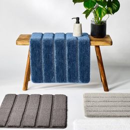 Schiesser Badematte &raquo;Milano mit weichem Flor und rutschhemmender R&uuml;ckseite&laquo; H&ouml;he 3 mm rutschhemmend beschichtet fu&szlig;bodenheizungsgeeignet OEKO-TEX ...