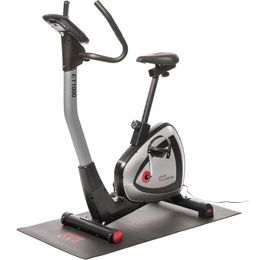 Motive Fitness by U.N.O. Ergometer »ET1000 (mit/ohne Unterlegmatte)« 120 kg max. Benutzergewicht, Fahrrad, 24 Widerstandsstufen aluminiumfarben/grau