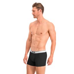 Levi's Levi's Herren Boxershorts &raquo;LEVIS MEN VNTG HTR BOXER BRIEF ORG CO 2P&laquo; 2er Pack, mit breitem Logobund schwarz L