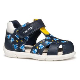Geox Lauflernschuh »B SANDAL ZAPITO BOY«, Babyschuh, Sandale, Klettschuh mit süßem Roboter Motiven navy-gelb 21 21 Geox Sandale für Laufanfänger...