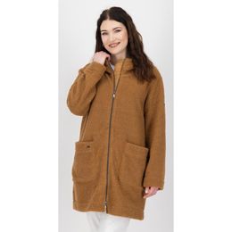 LPO Fleecejacke &raquo;Fleece-Mantel Carry&laquo; 2‐Wege‐Front‐Rei&szlig;verschluss brown 36/38 (M) 36/38 (M) Kuscheliger Teddyfleece &ndash; angenehm w&auml;rmend und...