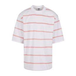 Urban Classics T-Shirt »Herren Oversized Sleeve Modern Stripe Tee« 1 Stk. white/lemonadepink XL XL Vielseitige T-Shirts für jeden Anlass