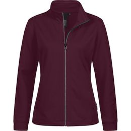 LPO Trainingsjacke &raquo;Abby II&laquo; glatt mit matter Struktur lila 50 (XL) 50 (XL) &bull; Atmungsaktives Material sorgt f&uuml;r optimalen Komfort
