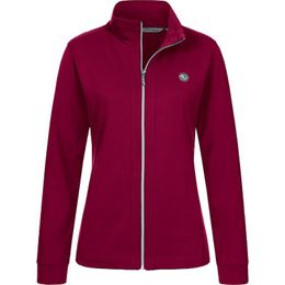 LPO Trainingsjacke &raquo;Abby II&laquo; glatt mit matter Struktur bordeaux 36/38 (M) 36/38 (M) &bull; Atmungsaktives Material sorgt f&uuml;r optimalen Komfort