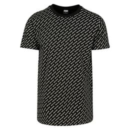 Urban Classics T-Shirt &raquo;Herren Allover Logo Tee&laquo; 1 Stk. black M M KLASSISCHER SCHNITT: Das T-Shirt bietet eine schlichte Passform mit einem...