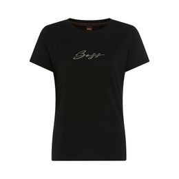 BOSS Orange T-Shirt »Esogo_MA_crystal Premium Damenmode« Black 001 S (36) S (36) Shirt von BOSS Orange Womenswear