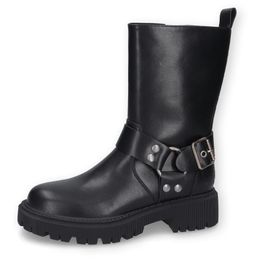 Dockers by Gerli Bikerboots Stiefel, Boots, Cowboyboots mit rockigen Details schwarz 38 38 Dockers Bikerboots mit Schnalle und Nieten