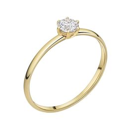 Celesta Damen Celesta Fingerring &raquo;375/- Gelbgold Zirkonia&laquo; gelb