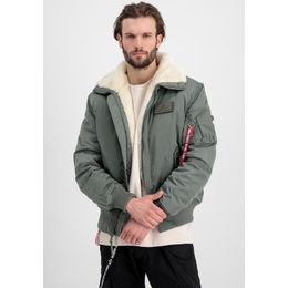 Alpha Industries Bomberjacke &raquo;B15-3 TT&laquo; Kunstfaser, regular fit vintage green 3XL 3XL Fliegerjacke mit Teddy Innenfutter