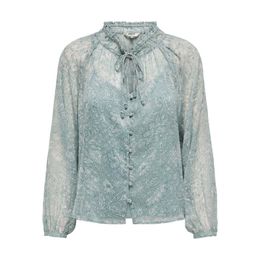 Only Chiffonbluse »ONLELIZA LIFE LS V-NECK STRING TOP WVN« Fog Green AOP:W BOHEMIAN GARDEN M M Blusenshirt mit Top von Only