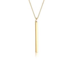 Elli Kette mit Anh&auml;nger &raquo;Anh&auml;nger Rechteck Schmuck Geschenk 925 Sterling Silber&laquo; Gold 55 Halskette f&uuml;r Damen verleiht jedem Outfit einen Hauch von...