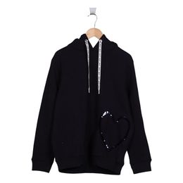 Zwillingsherz Kapuzenpullover Damen Gr&ouml;&szlig;e L Second Hand schwarz