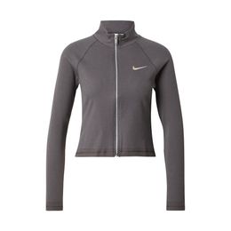 Nike Sportswear Sweatjacke Damen Größe M grau / weiß