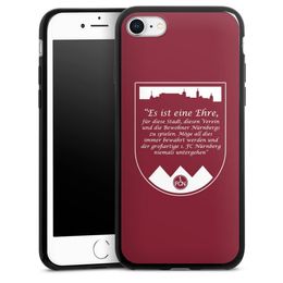 DeinDesign iPhone SE (2022) Handy Slim Case extra d&uuml;nn Silikon Handyh&uuml;lle schwarz H&uuml;lle Bundesliga 1. Fc N&uuml;rnberg Merchandise Silikon Slim Case